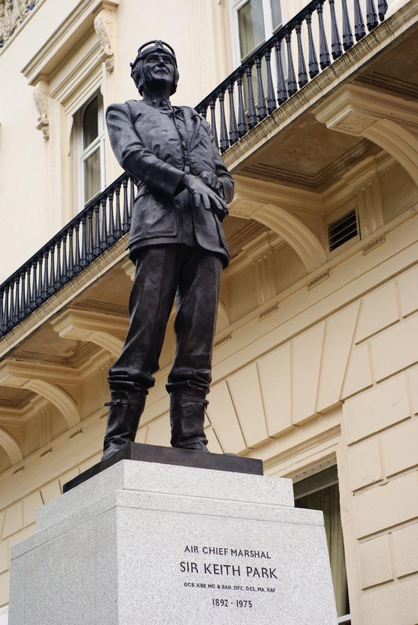 Statue of Air Chief Marshal Sir Keith Park GCB KBE MC* DFC DCL MA RAF ...